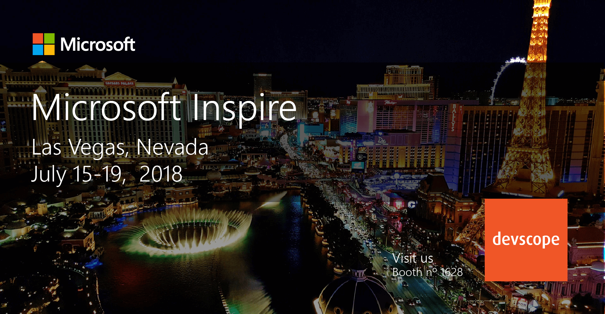 Going to Microsoft Inspire 2018? Drop by our booth and say hello! - dev ...
