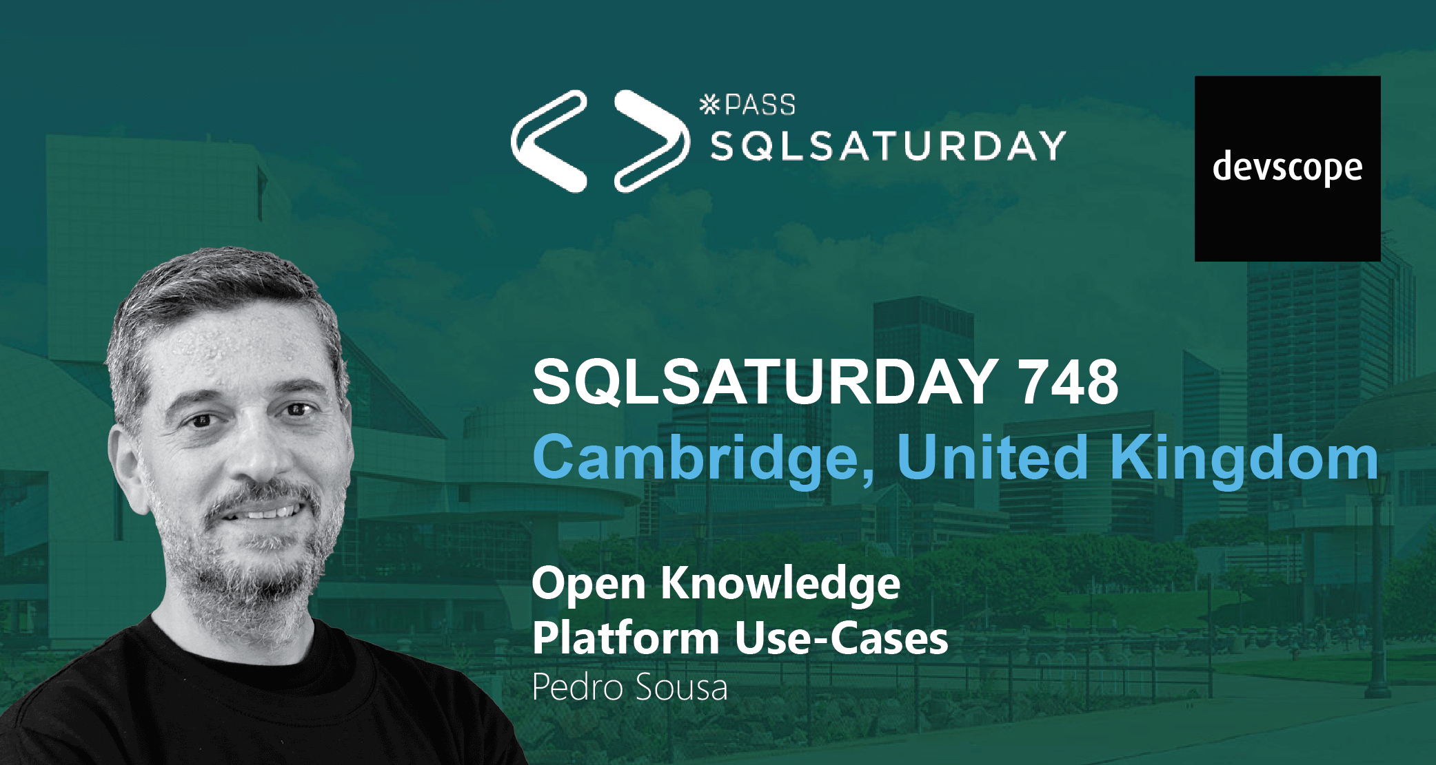 Pedro Sousa will be in Cambridge on September 8th for SQLSaturday - dev ...