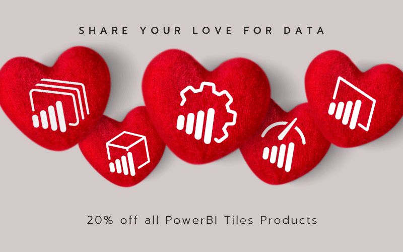 Share your love for data with 20% off all PowerBI Tiles products - dev>scope