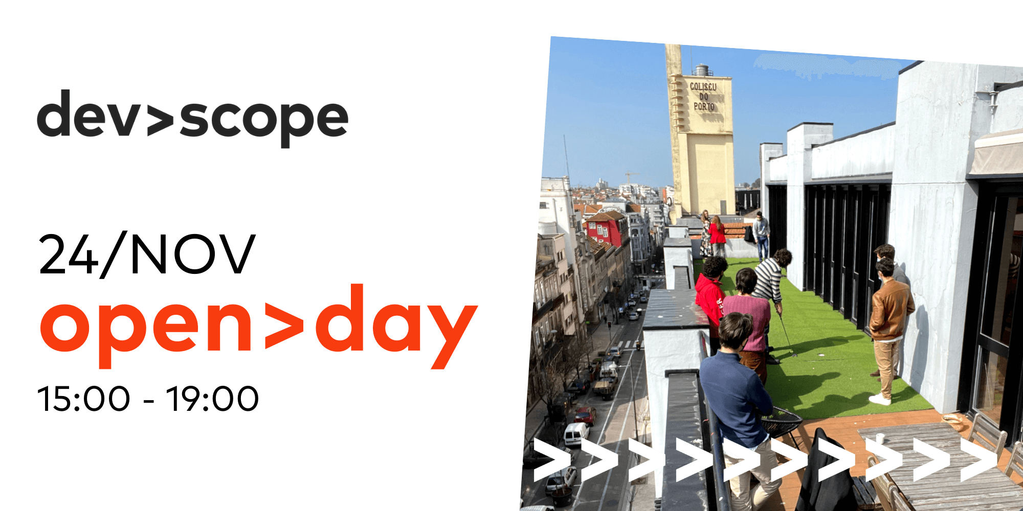 Join us on November 24th for DevScope Open Day! - dev>scope